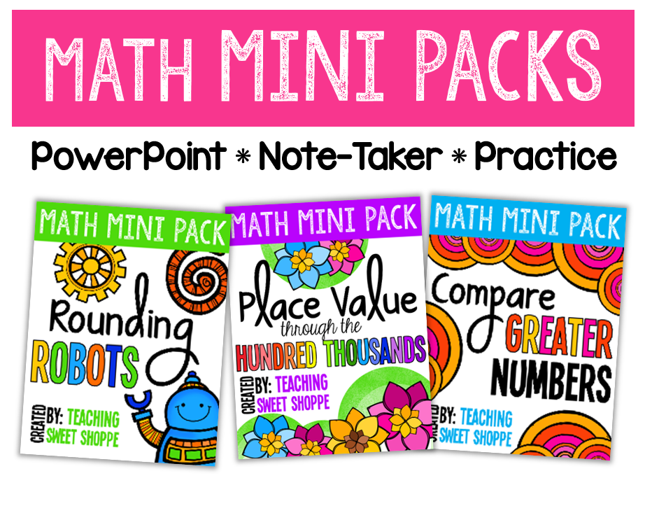 The Teaching Sweet Shoppe!: Math Mini Packs!