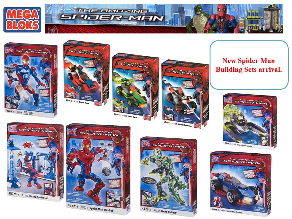 Brickstoy: Year 2012 Mega Bloks Spider Man Building Sets new arrival