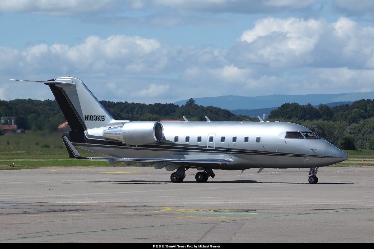 FEBE *** BernAirNews.ch ©: N103KB, Bombardier Canadair Challenger CL601 ...