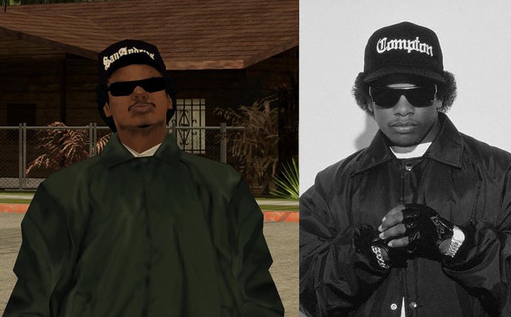 All San Andreas: Personajes del juego basados en personas reales.
