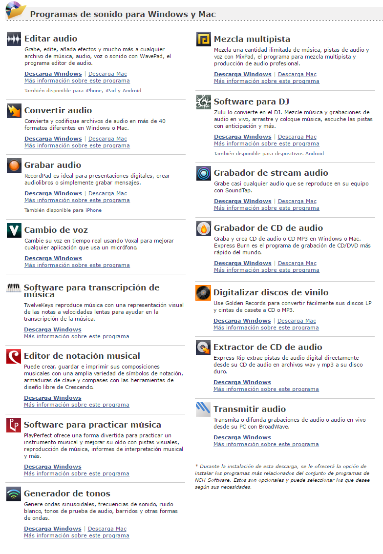 Manisero2012, Software, Soporte Técnico y Más : NCH SUITE EN ESPAÑOL ...