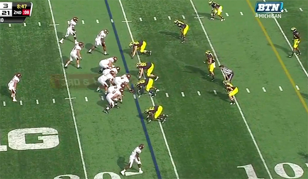 Burgeoning Wolverine Star: Wide nine defensive front