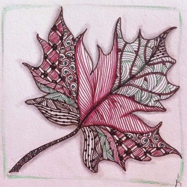 Whimsy by Kelly : Diva Challenge 186- String theory Leaves, leaves leaves!