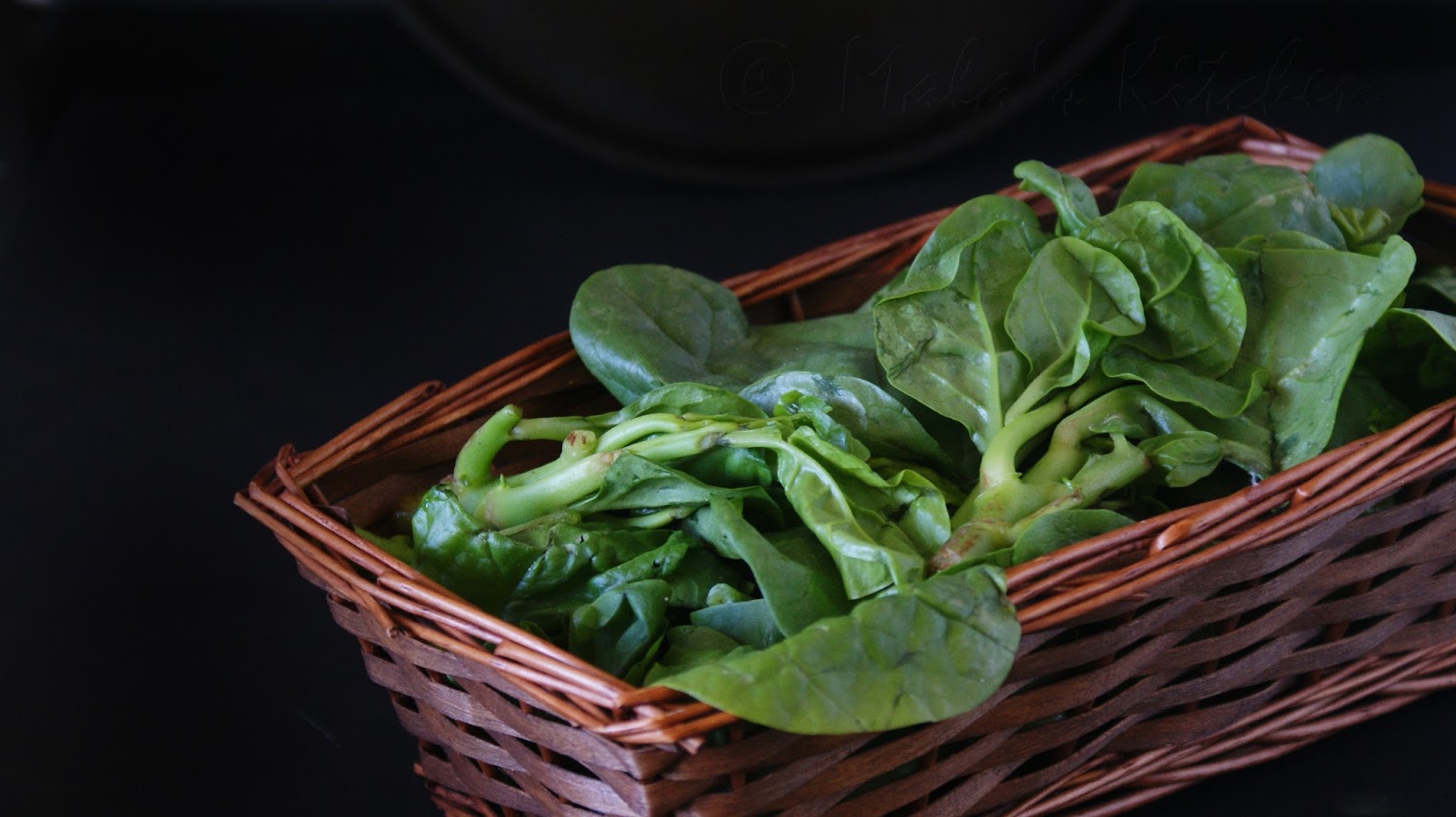 Basale Soppu MorKolumbu | Malabar Spinach Buttermilk Curry - Malas-Kitchen