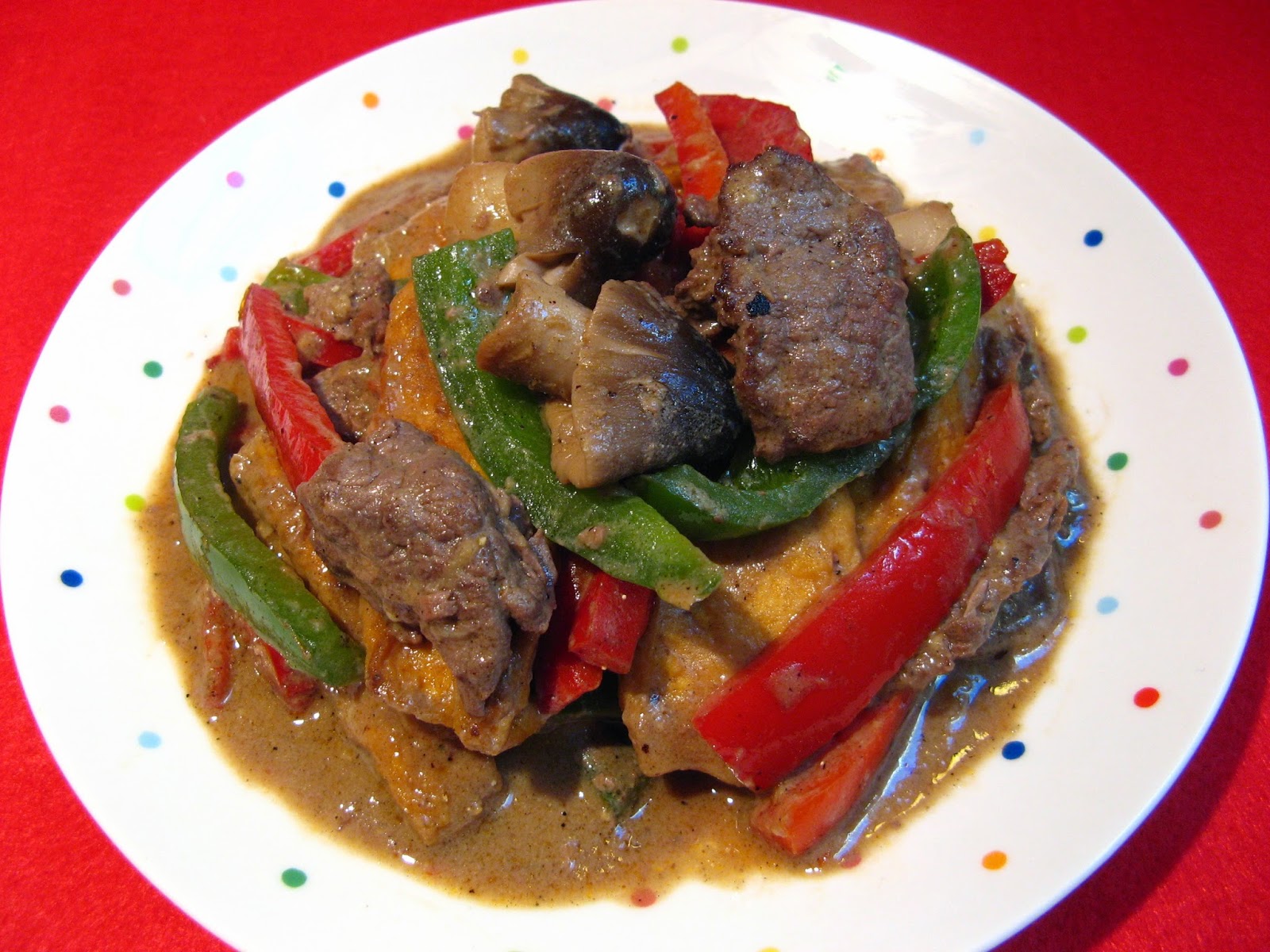 Duck Soup Easy: Hot Fermented Bean Curd Beef with Bell Peppers ...
