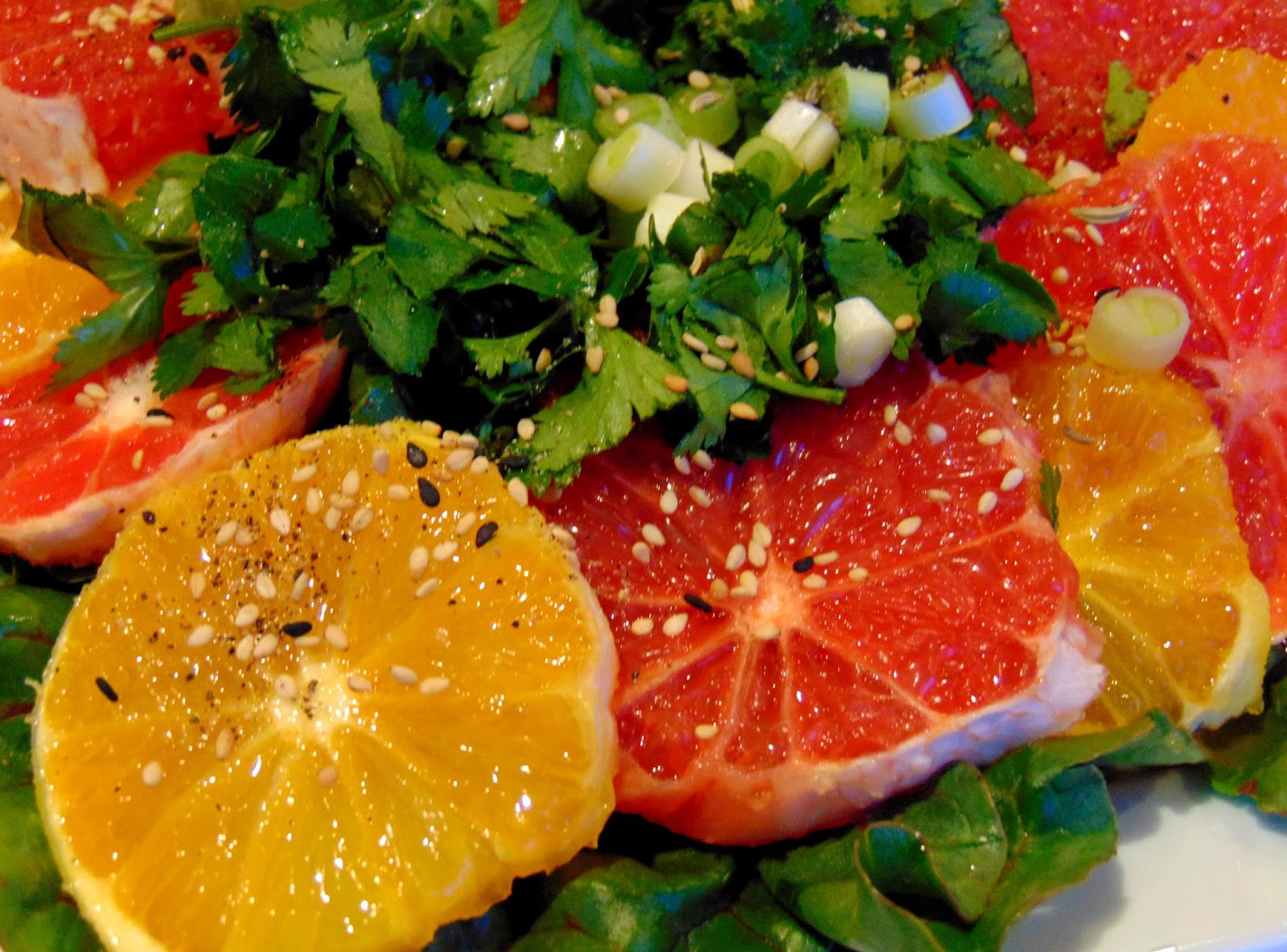 Salade d'orange et de pamplemousse