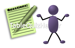 Table Quiz Helper: How to write good questions for a table quiz