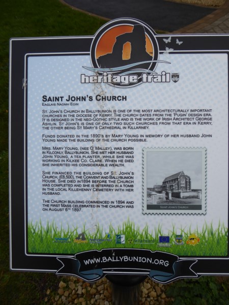 Listowel Connection: St. John's Ballybunion, beggars and daffodils in bud