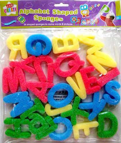 Planet Bayi: Alphabet Shaped Sponge - Paint Your World (26 shaped ...