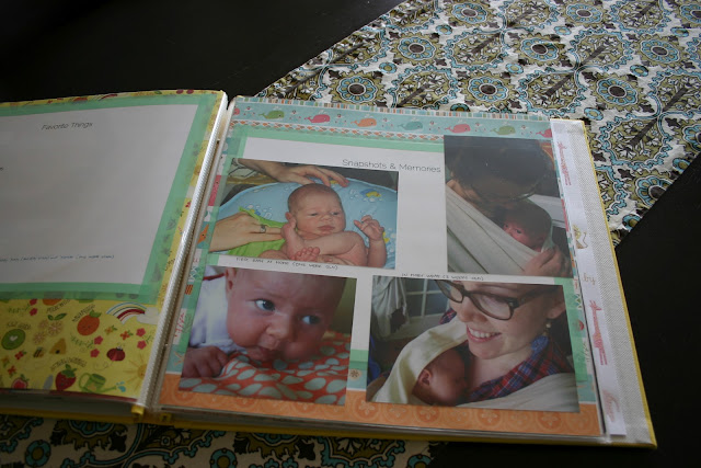 little red desk: DIY Baby Book