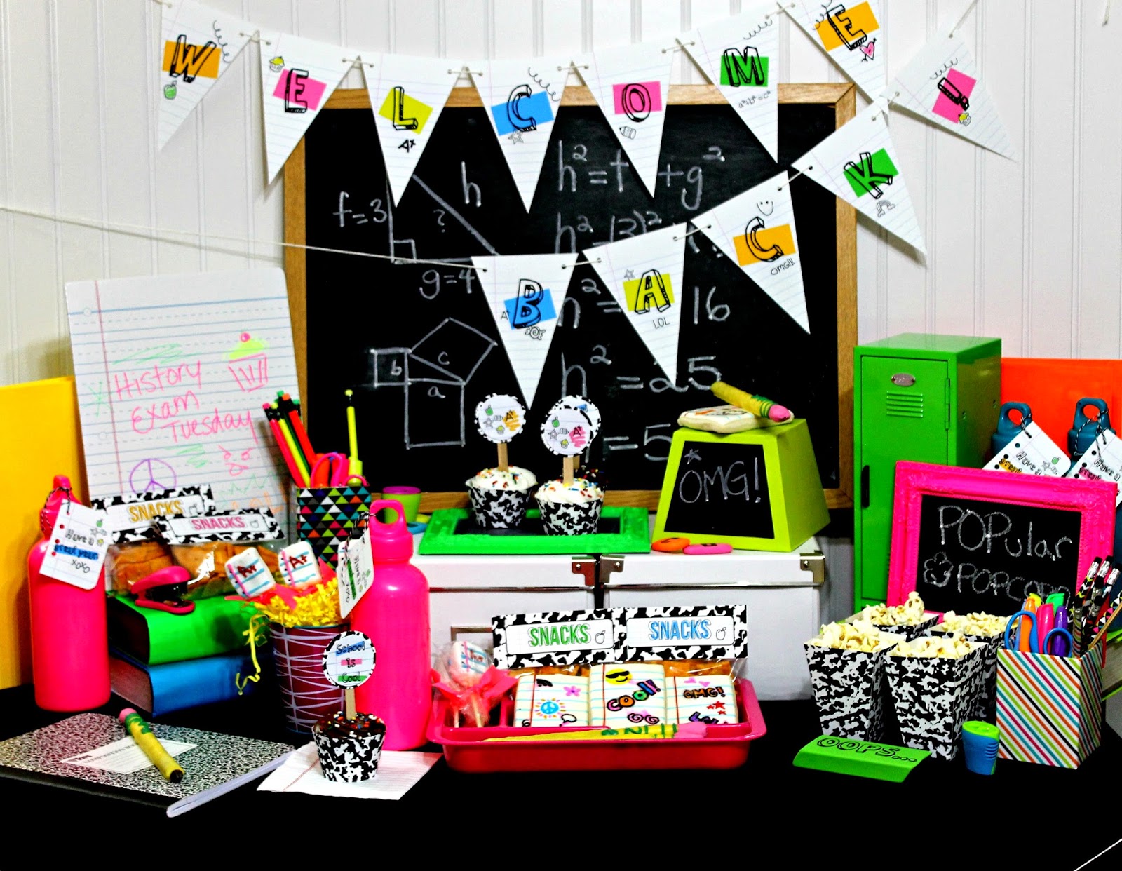 Cupcake Wishes & Birthday Dreams: {Inspired Party} School is Cool Party ...