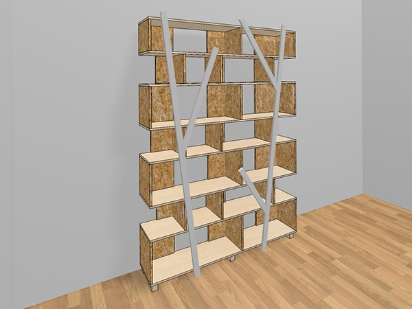 OSB FURNITURE: OSB SHELVING