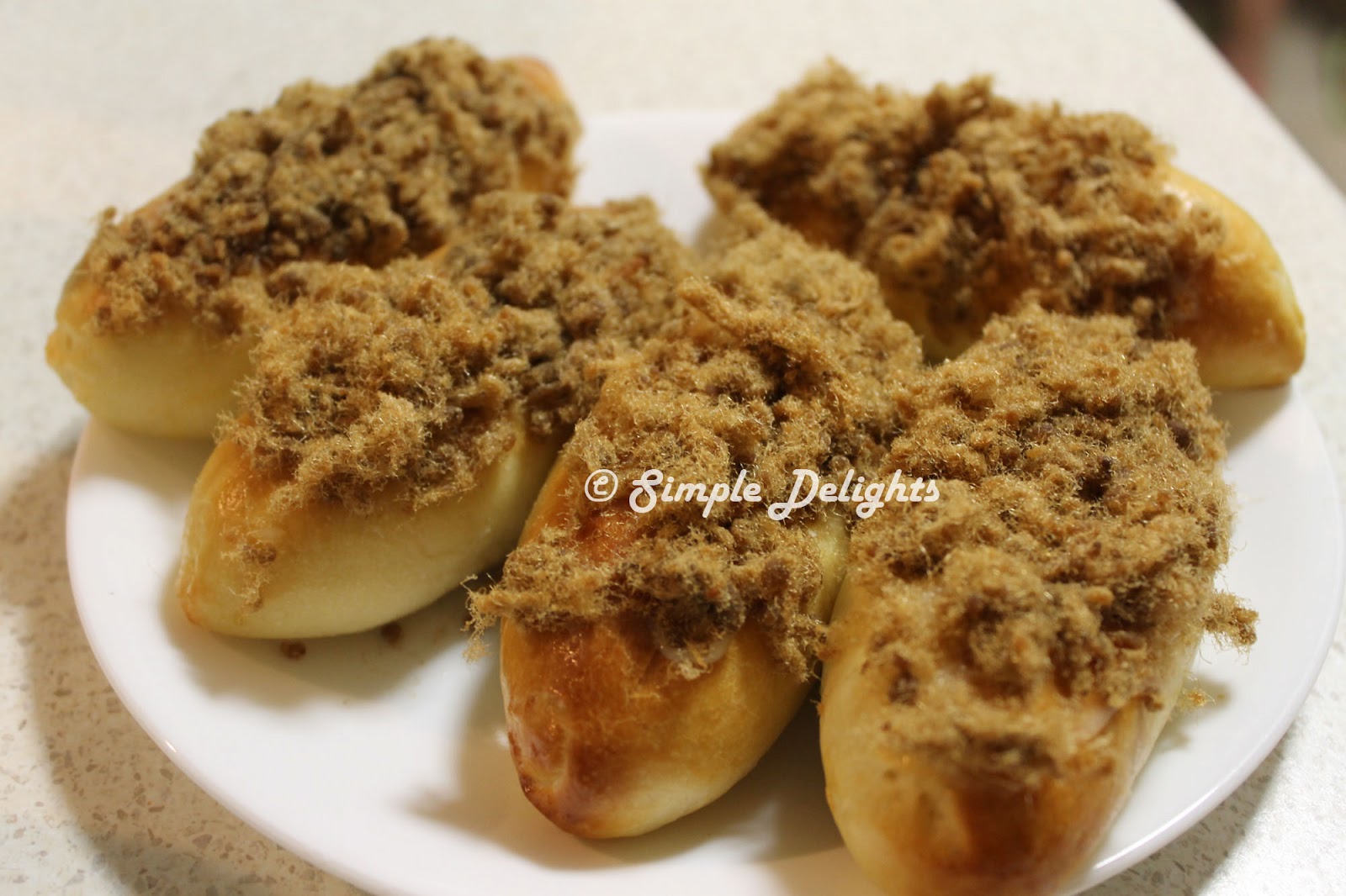 Simple Delights: Japanese Cream Buns with Pork Floss
