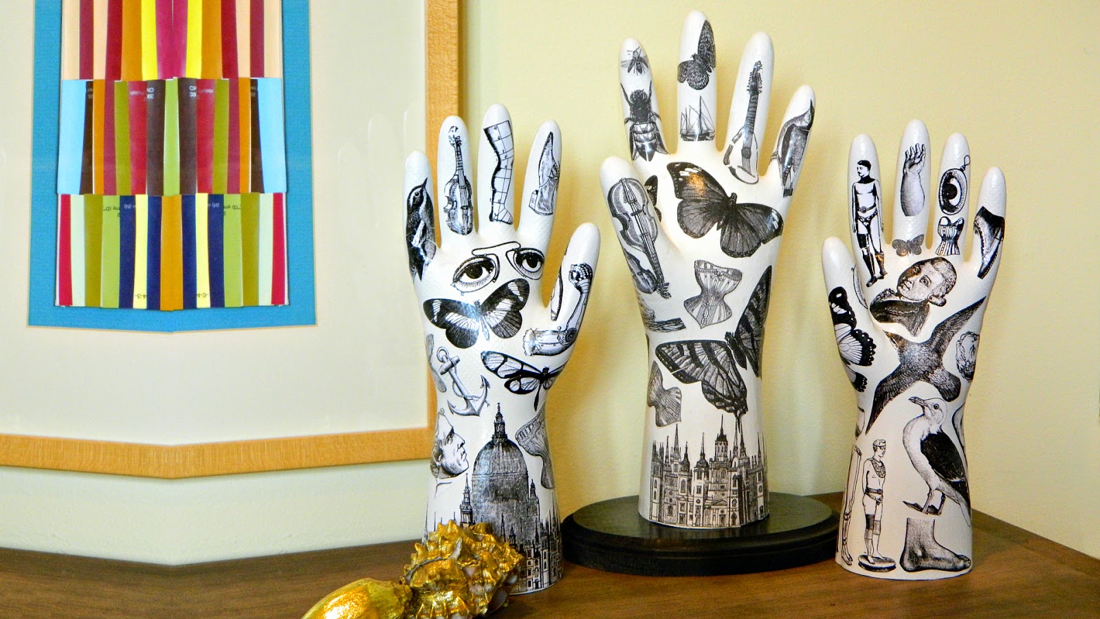 Mark Montano: Tattooed Plaster Hands (Fornasetti Inspired)
