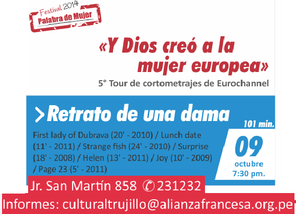 5° Tour de Cortometrajes Eurochannel ~ Agenda