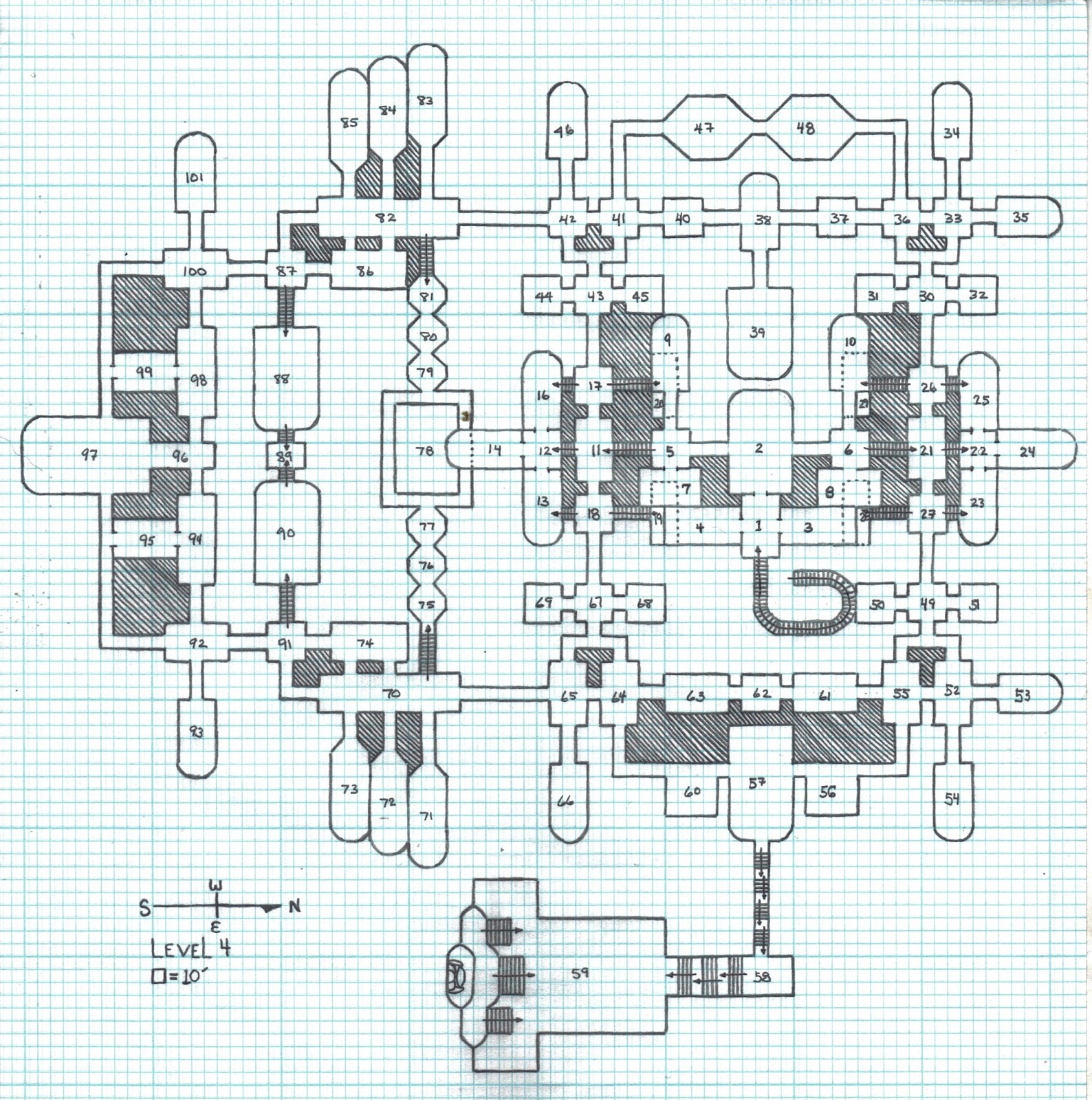 The Stonegiant's Cave: More Mega-Dungeon Maps