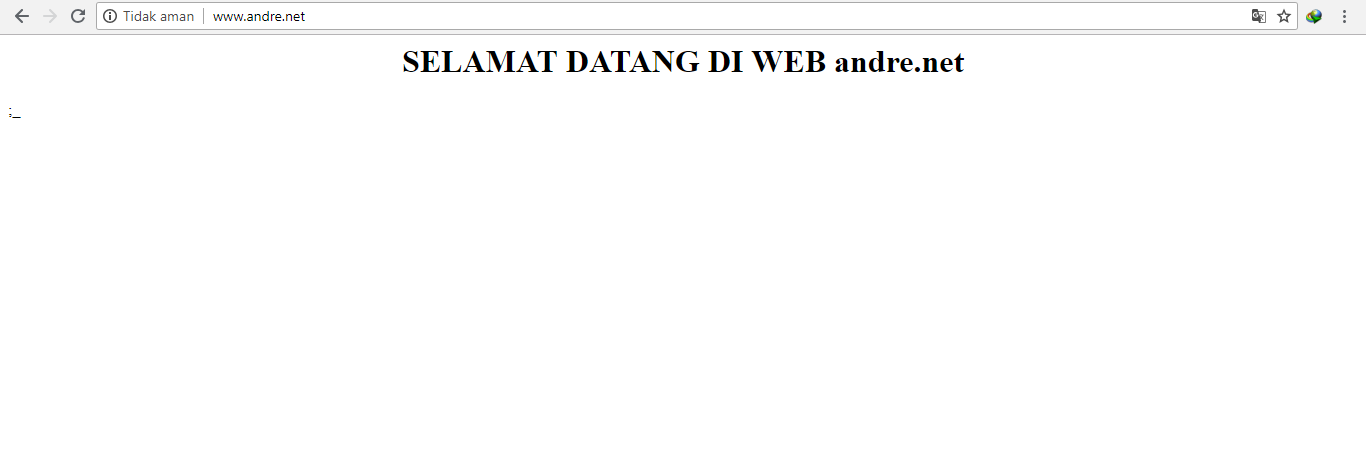 configurasi dasar web server