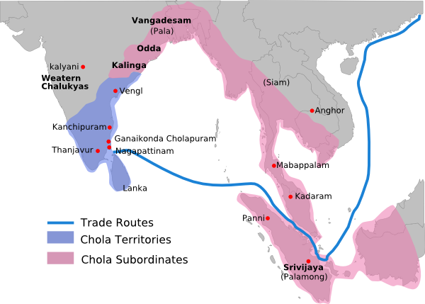 MuSiNgS: Chola territories during Rajendra Chola I, c. 1030
