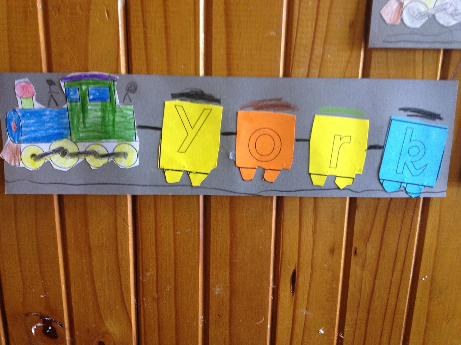 Crayons and Crafting: Name trains *Free template*