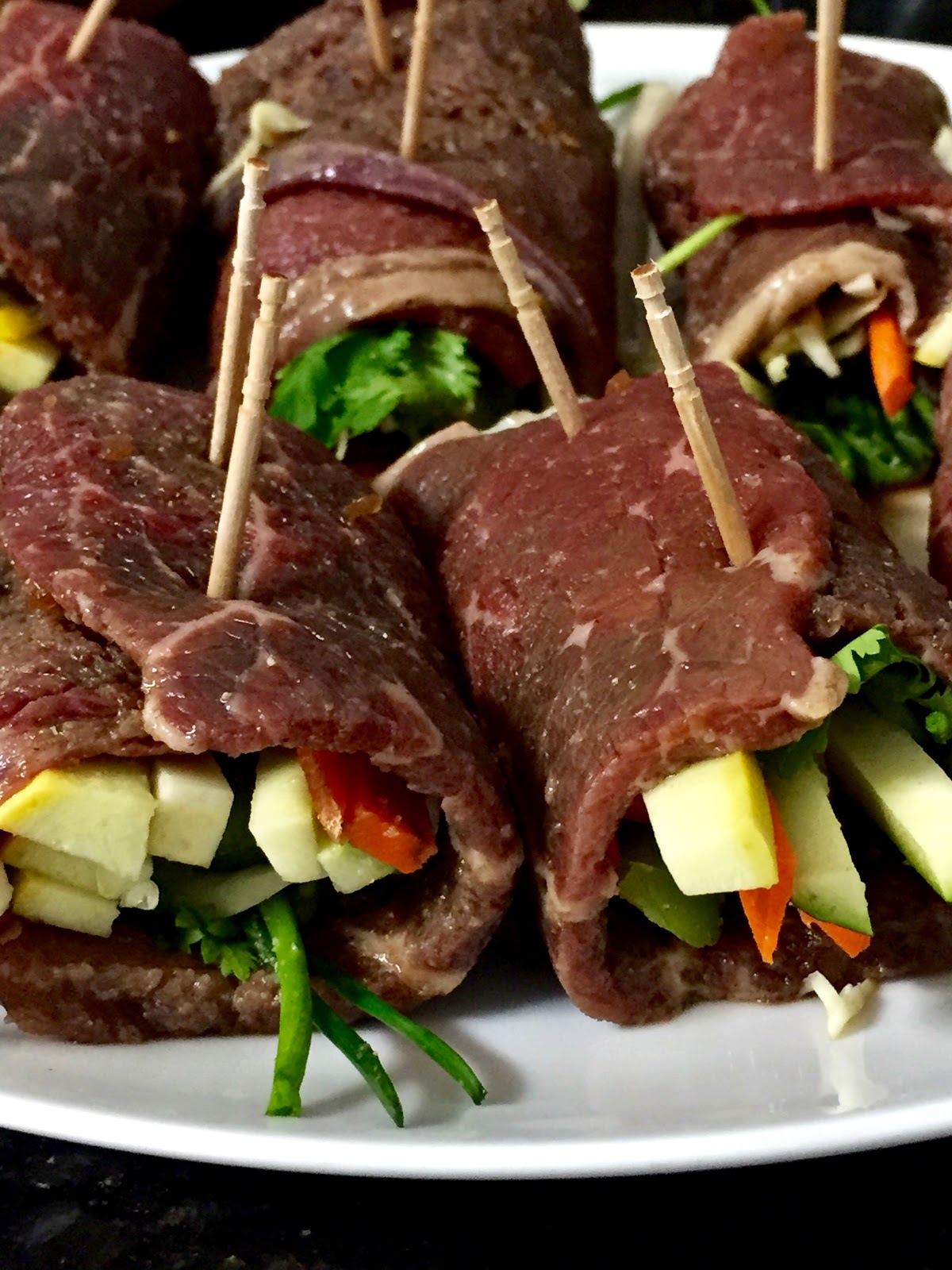 New Endeavours!: Steak Roll Ups!
