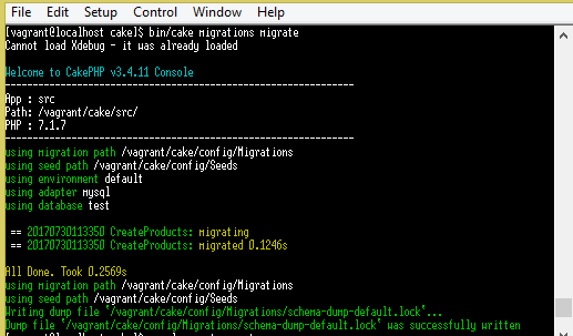 iroiro: MigrationとBake