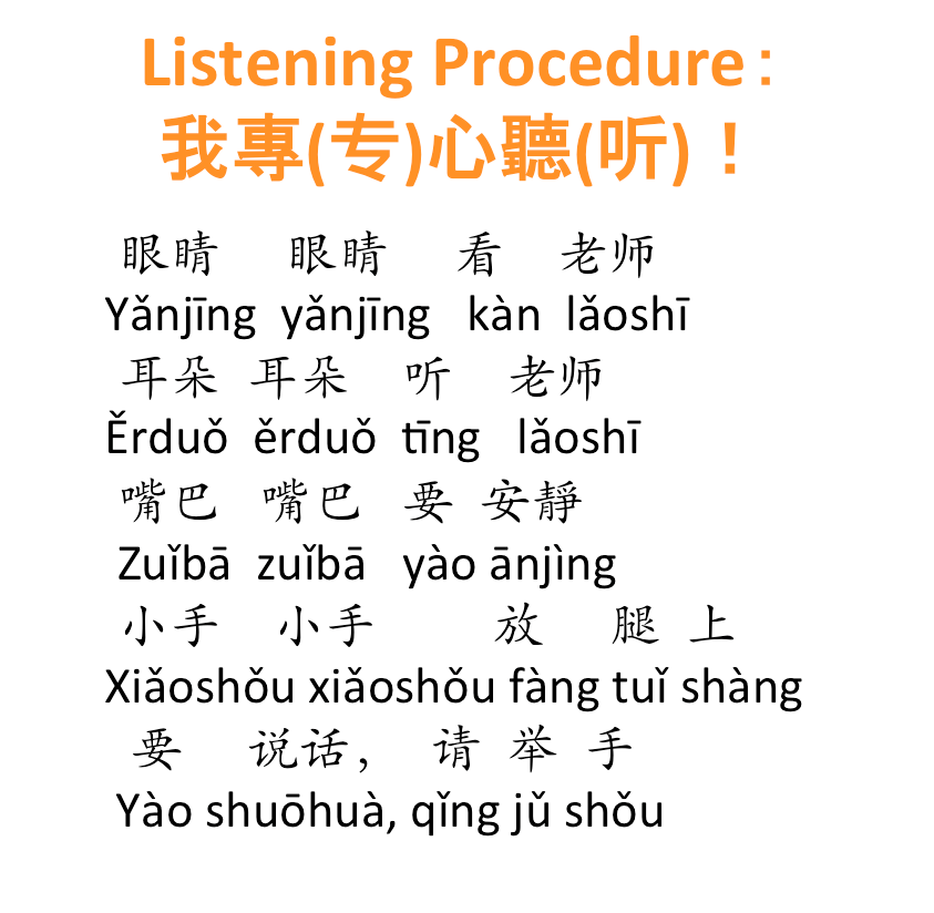 Learning Mandarin With Ms Hsieh 6th Grade Listening Procedure learning-mandarin-with-ms-hsieh-6th-grade-listening-procedure