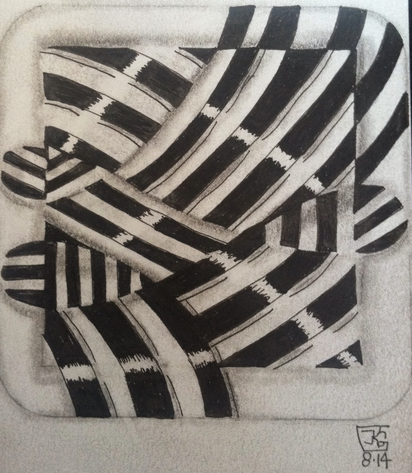 Tickled To Tangle: "It's a String Thing" #55 Tiles