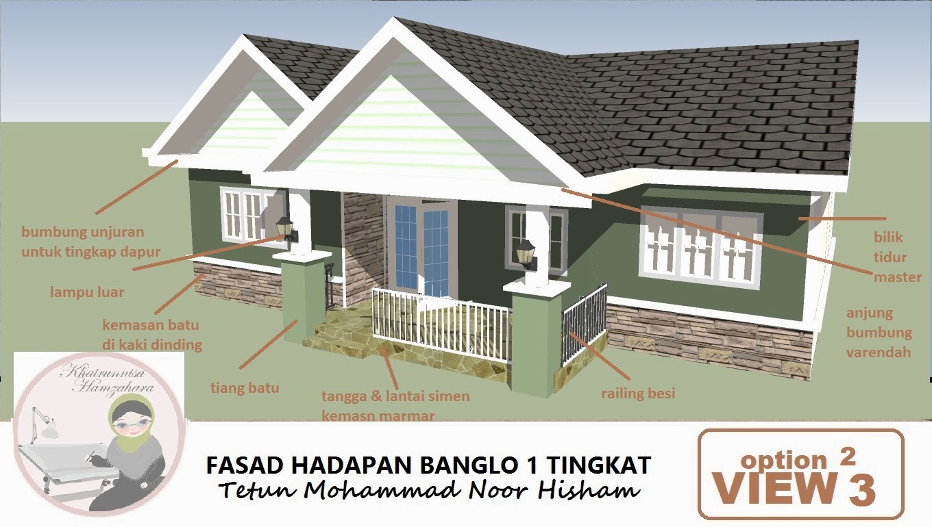 Panduan Untuk Kediaman Idaman: Rekabentuk Pandangan Hadapan Banglo Satu ...