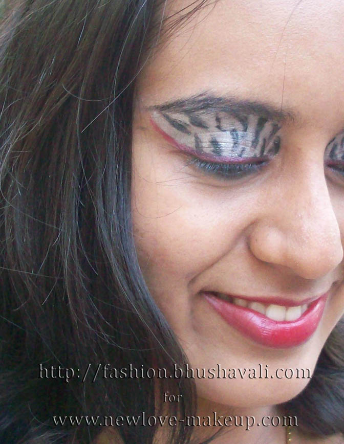 Zebra Eye Makeup