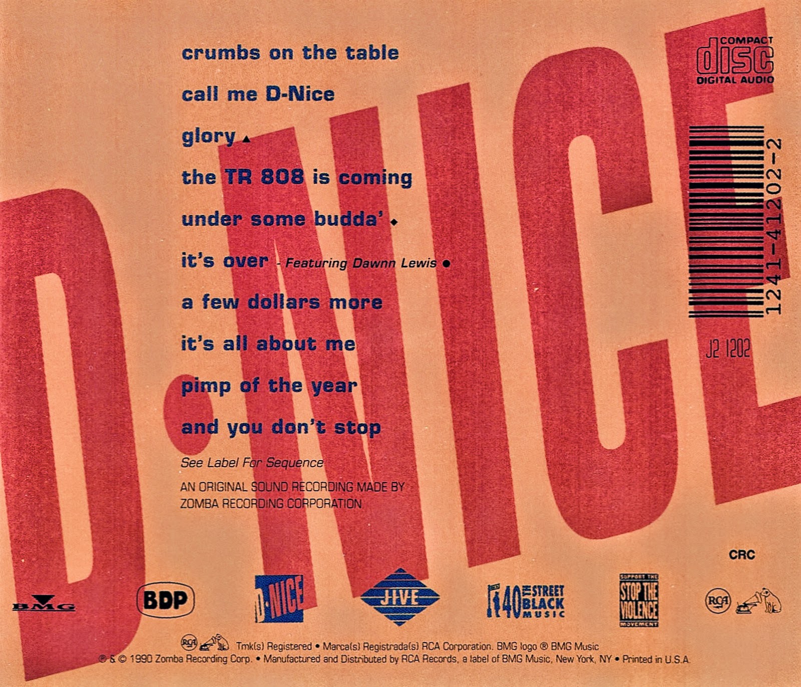 CDS___SINGLES____COLECTION________________ : D Nice - Call Me D Nice (CD)