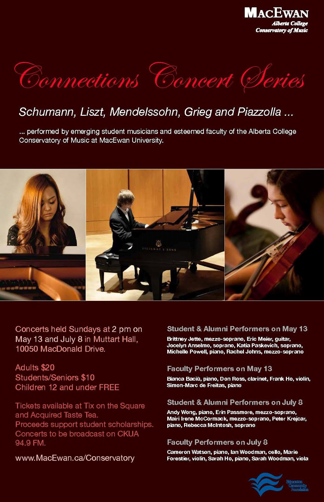 Classical Music in Edmonton: Alberta College Conservatory Connections ...