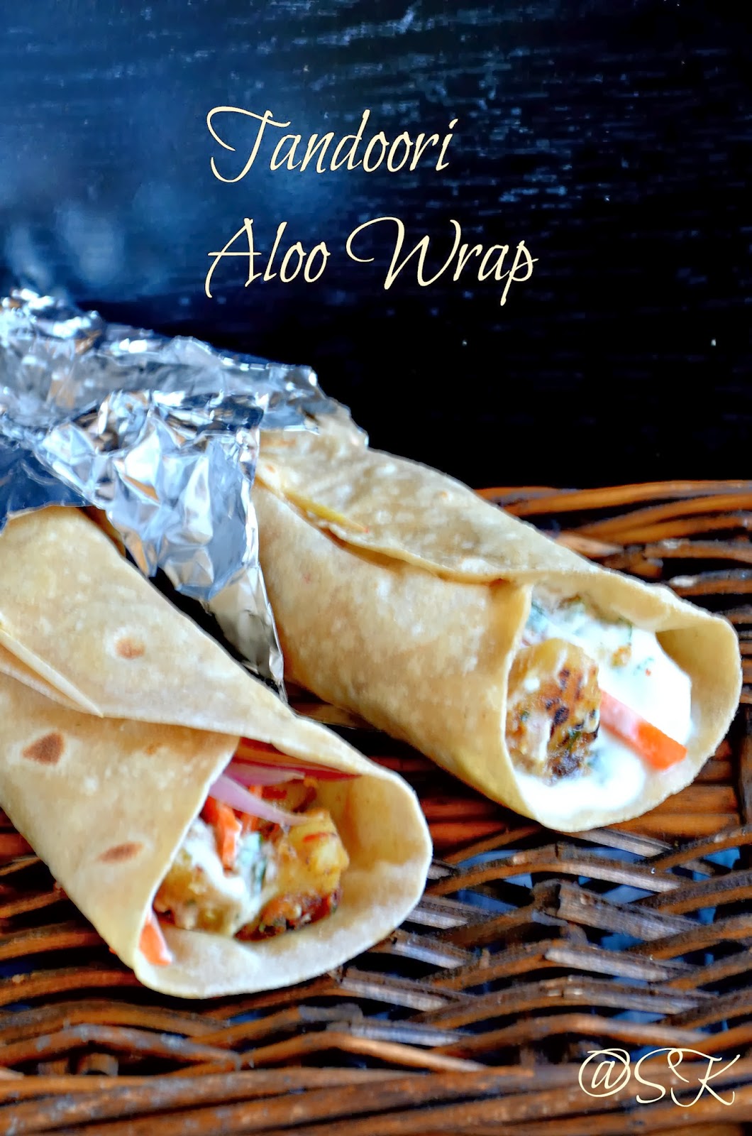 Savitha's Kitchen: Tandoori Aloo Wrap - The Wrapped goodness - Step by step