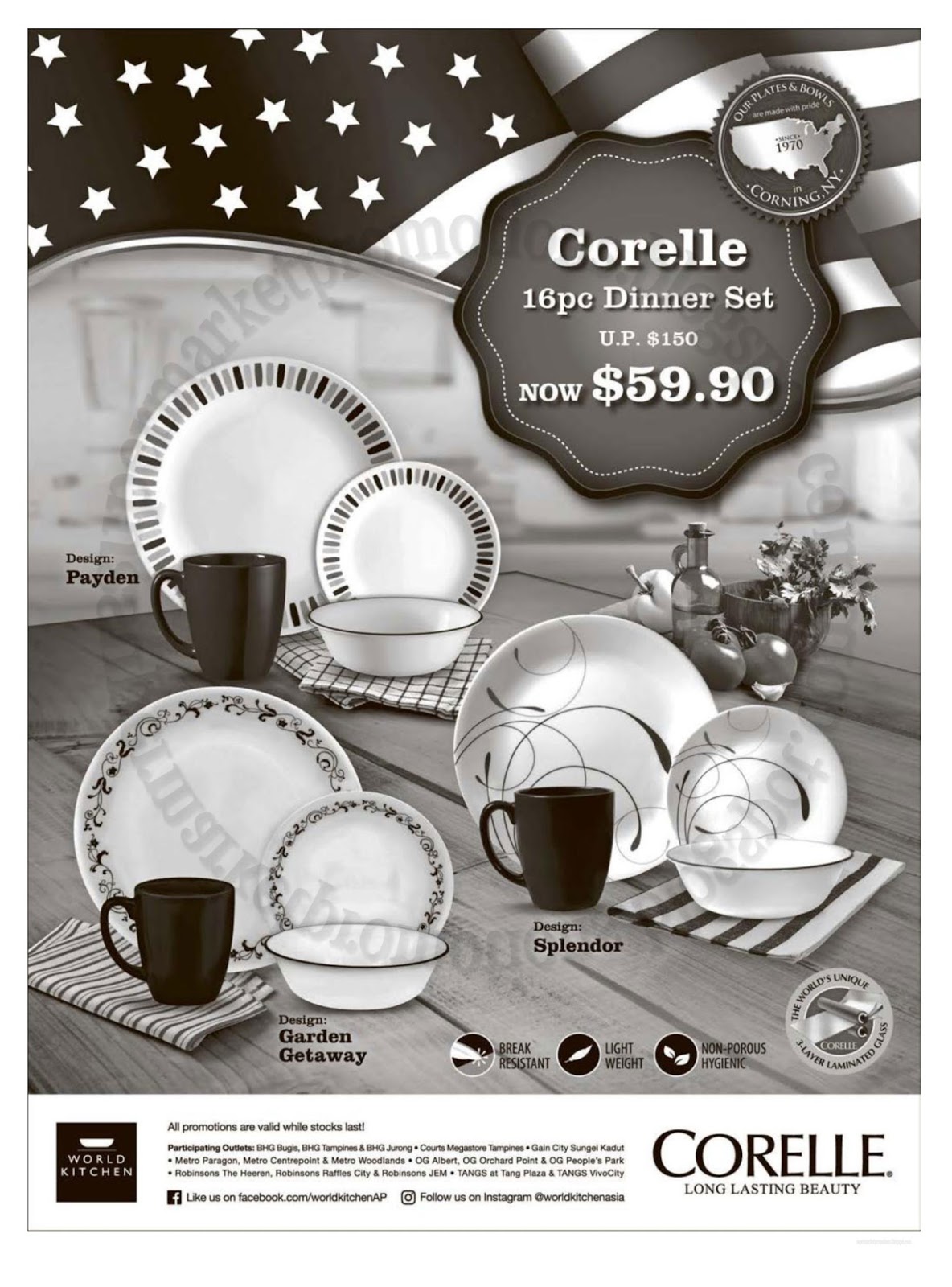 World Kitchen Corelle Promotion 29 June 2017 ~ Supermarket Promotions