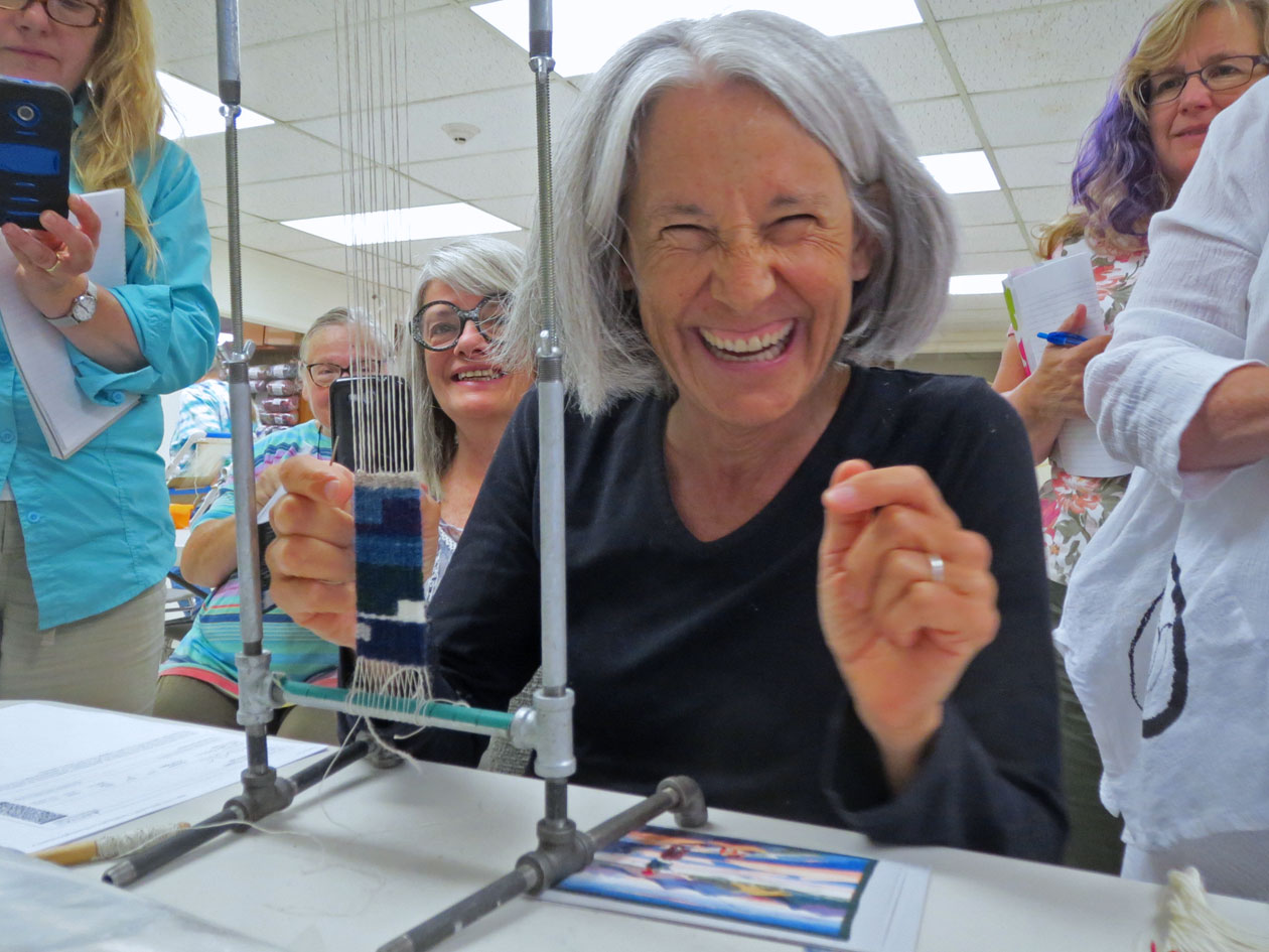 Rebecca Mezoff, Tapestry Artist: Dragonflies are handy that way ...