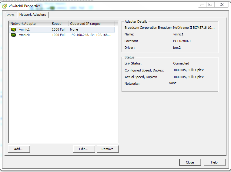 ESXI MANAGEMENT IP UNREACHABLE AFTER ENABLING PORT CHANNEL ON CISCO ...