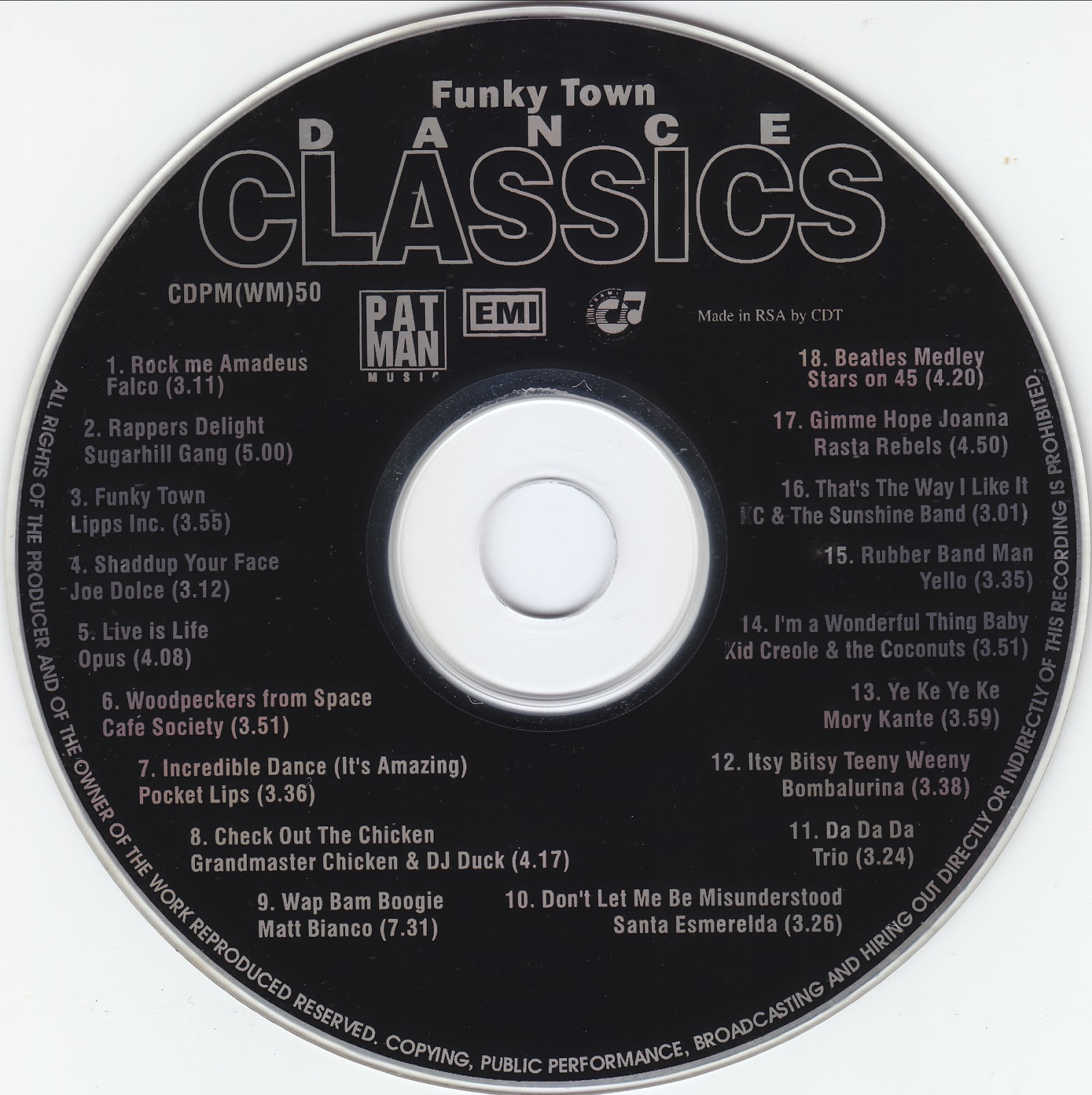 RETRO DISCO HI-NRG: FUNKY TOWN DANCE CLASSICS - Various Artists 70s 80s ...