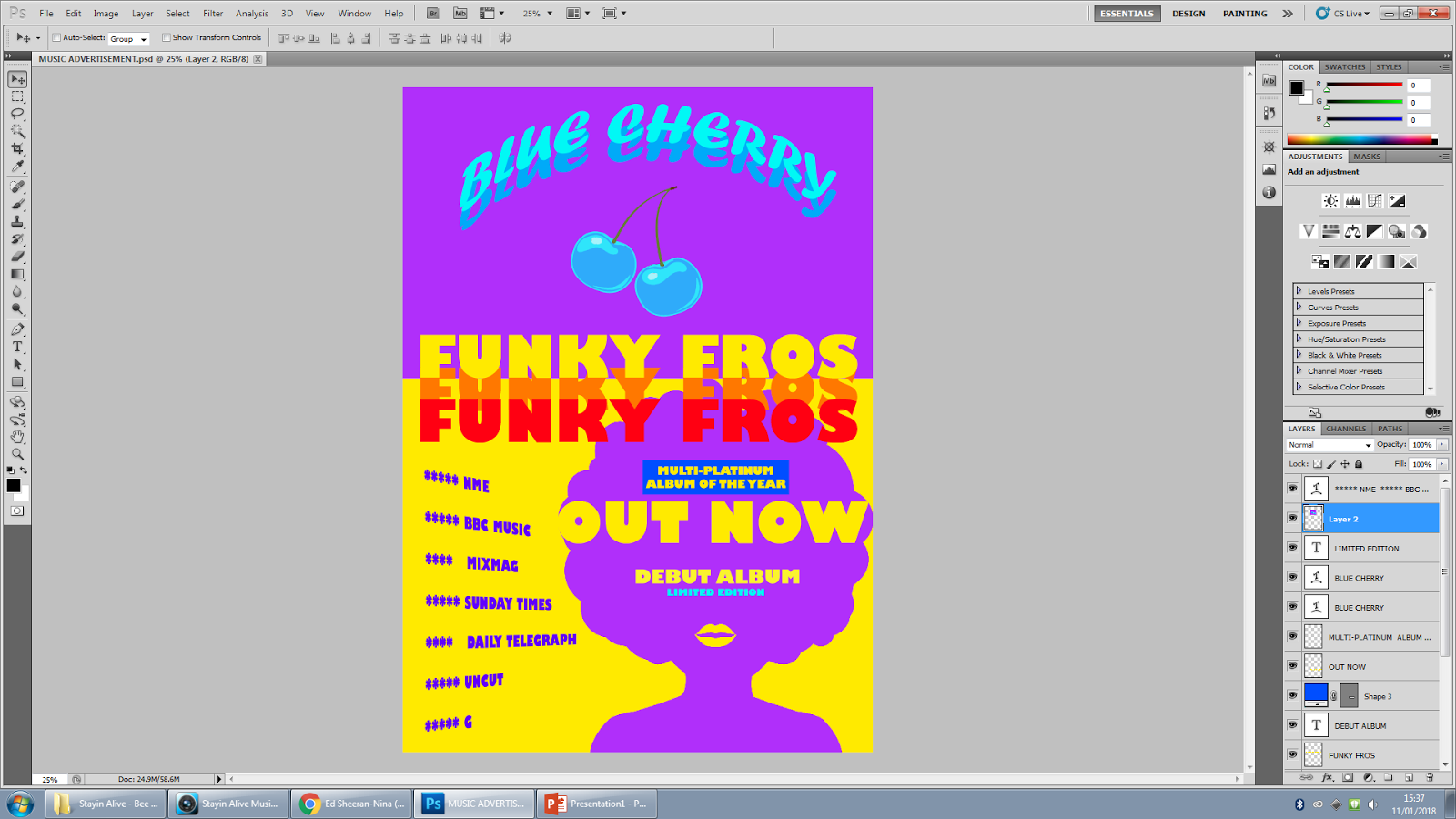 Album Promo Magazine Advertisement - Alex