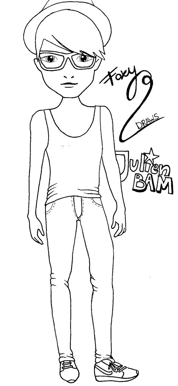 Topmodel Malen : Julien Bam Topmodel