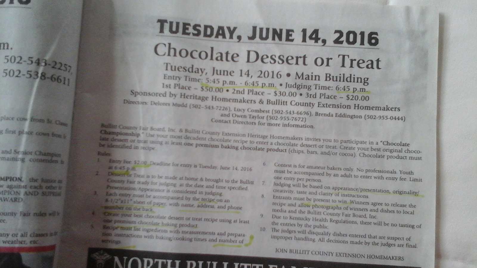 darlaville: chocolate dessert contest