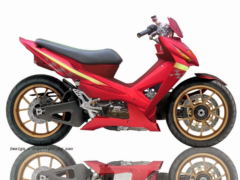 Modifikasi Honda Revo 110 Fit Absolute Drag Sederhana Tapi Keren 2020