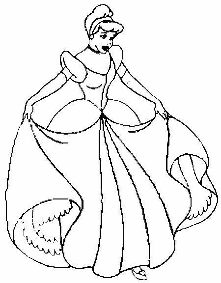 FUN & LEARN : Free worksheets for kid: Cinderella Coloring Pages
