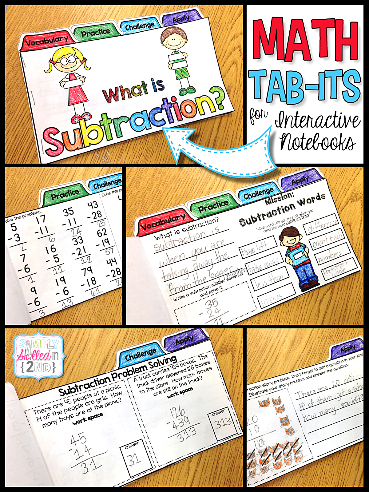 Math Tab-Its - Exit Books for the CCSS - Simply Skilled in Second