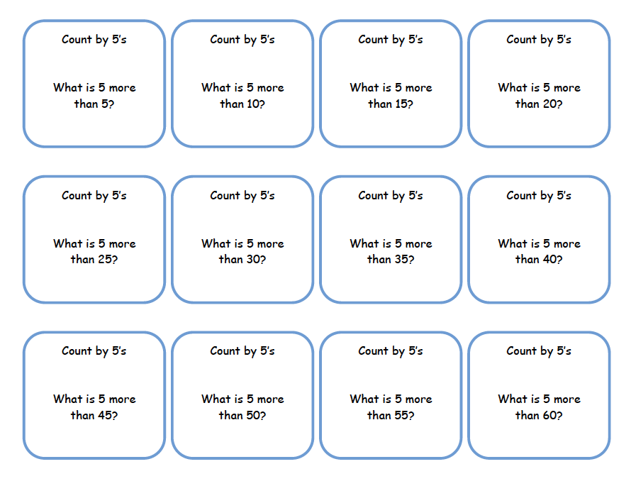 Finally in First: Counting Cows: 3 skip counting games