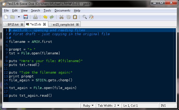 Testhead Exercise 15 Reading Files Learn Ruby The Hard Way Practicum