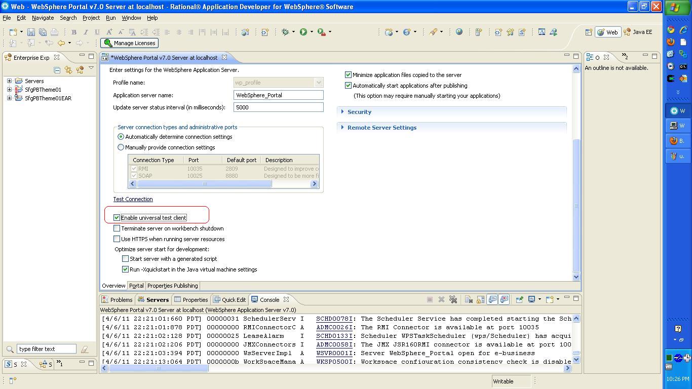 Sunil's Notes: Universal Test client application