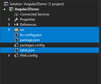 ASP.NET / ASP.NET Core: Angular 2 Quickstart with Visual Studio 2017
