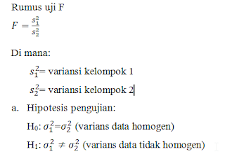 Uji Homogenitas dengan uji F | STATISTIKA