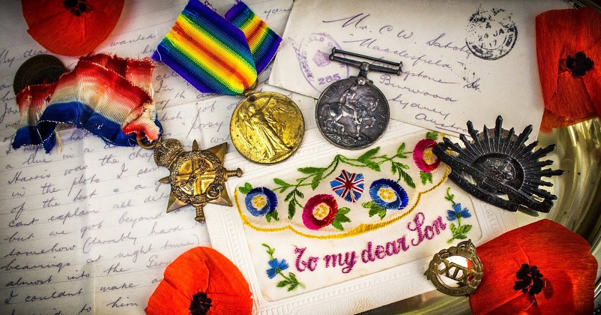 WW1 Display at Miranda Library