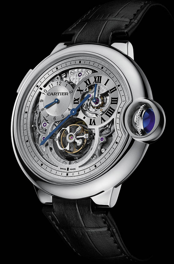 SIHH 2013 Preview: Cartier Ballon Bleu Tourbillon Dual Time Jumping ...