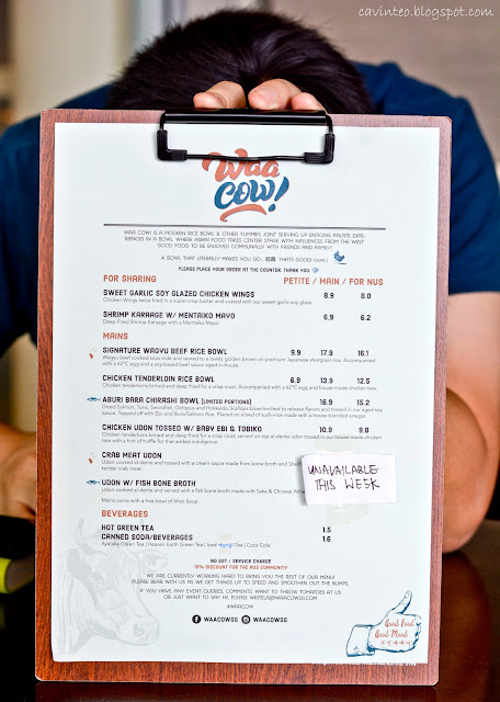 Entree Kibbles: Waa Cow! - Signature Wagyu Beef Rice Bowl @ NUS Shaw ...